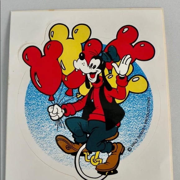 Disney | Art | Disney Goofy With Balloons Decal | Poshmark